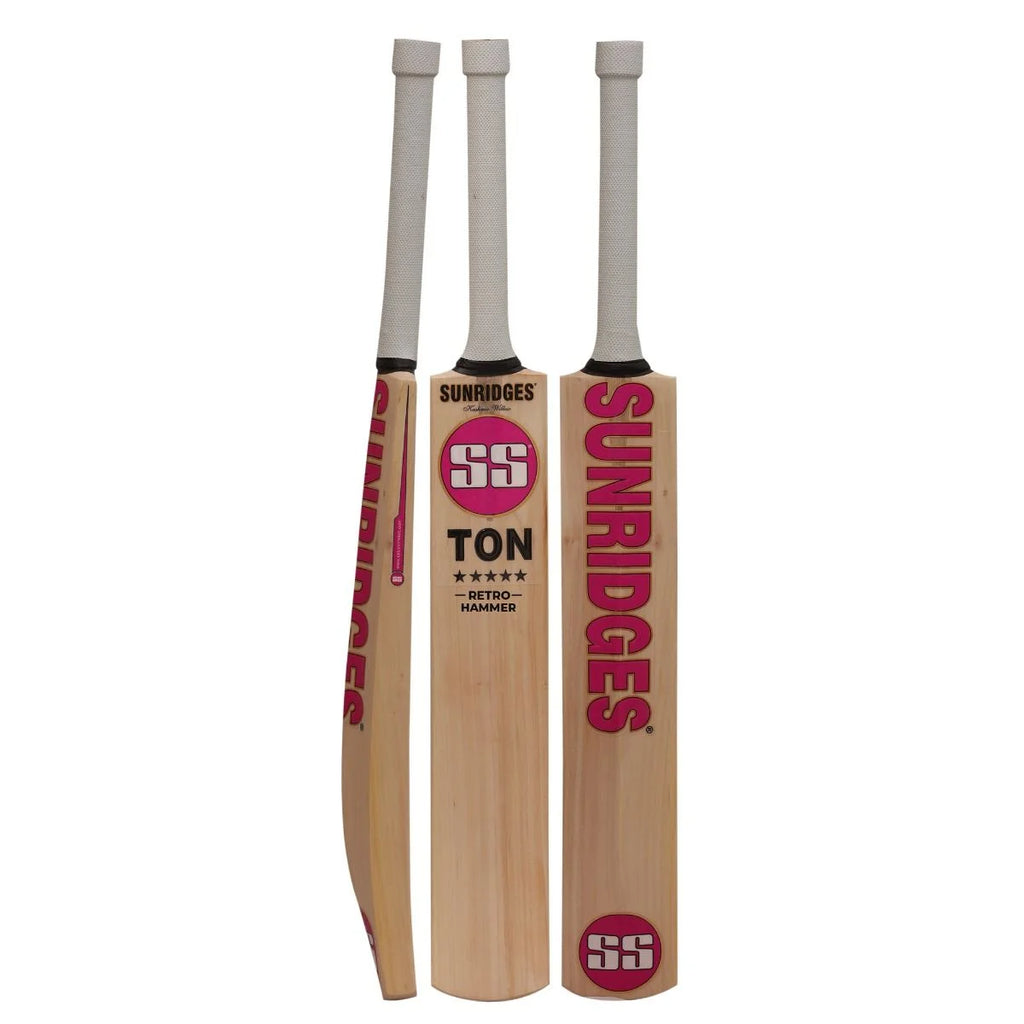 SS TON Retro Hammer Kashmir Willow Cricket Bat – StarSportsUS